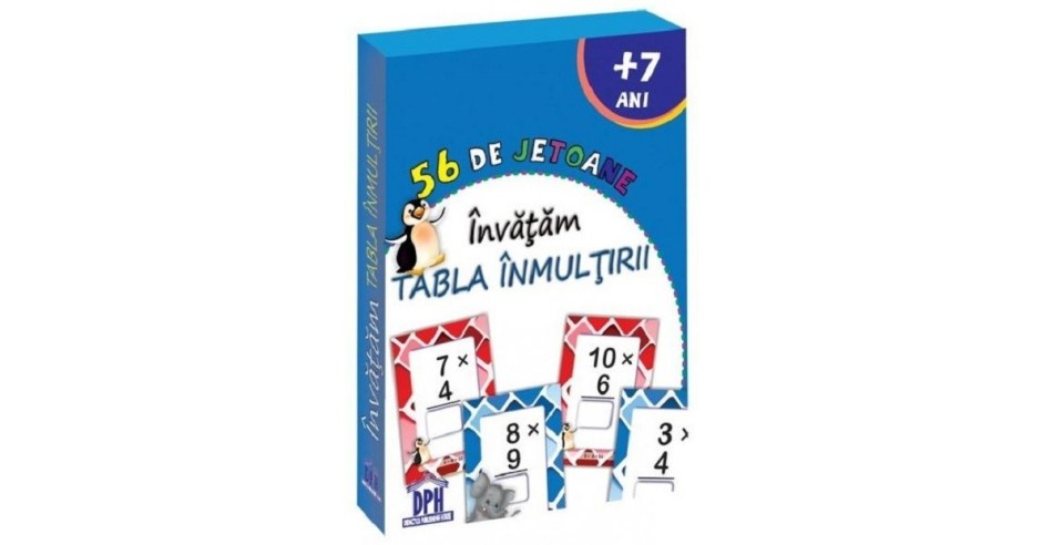 Jetoane Invatam Tabla Inmultirii, Joc Educativ copii, Editura DPH ...