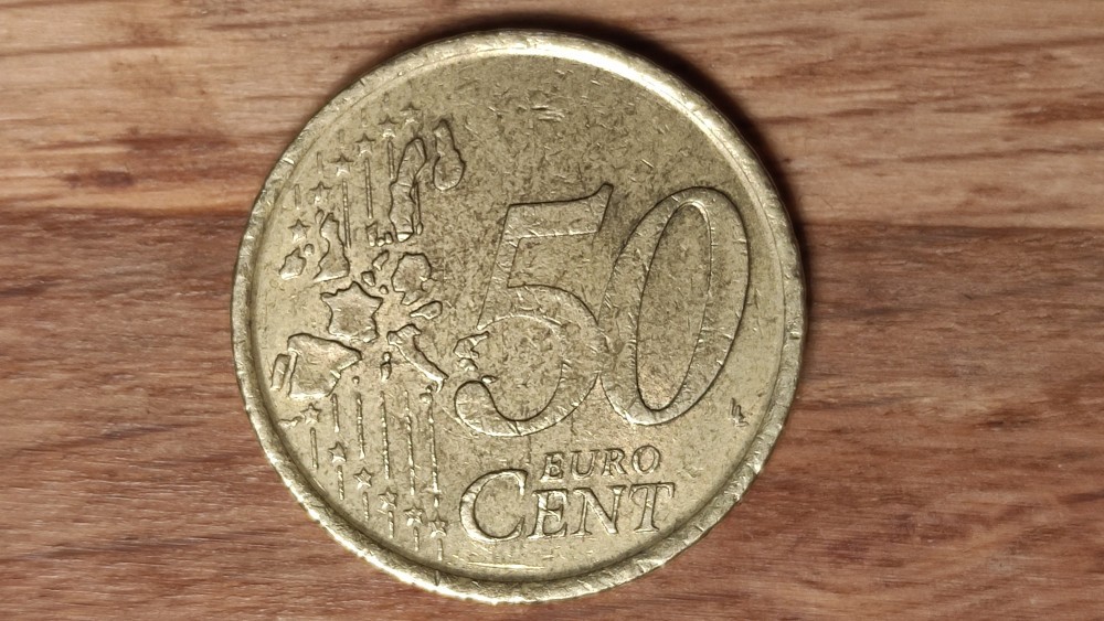 Spania - moneda de colectie - 50 euro cent 1999 - Prima harta a Europei ...