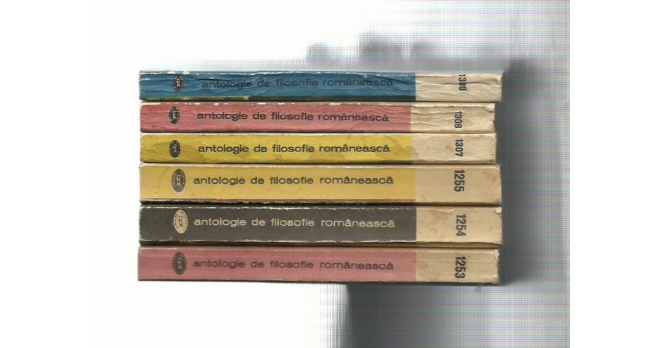 AS - LOT 6 CARTI - ANTOLOGIE DE FILOSOFIE ROMANEASCA | arhiva Okazii.ro