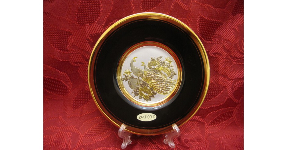 FARFURIE DECORATIVA PORTELAN CHOKIN ART JAPONIA PLACATA CU AUR SI ...