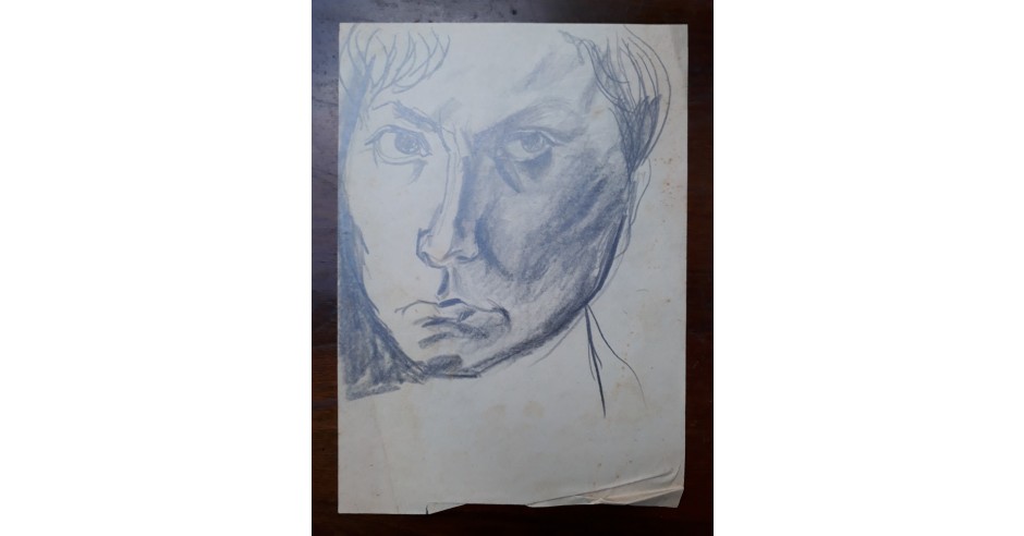 14 Portret De Tanar Schita Veche Desen Vechi Creion Carbune Natura Statica Realism Okaziiro