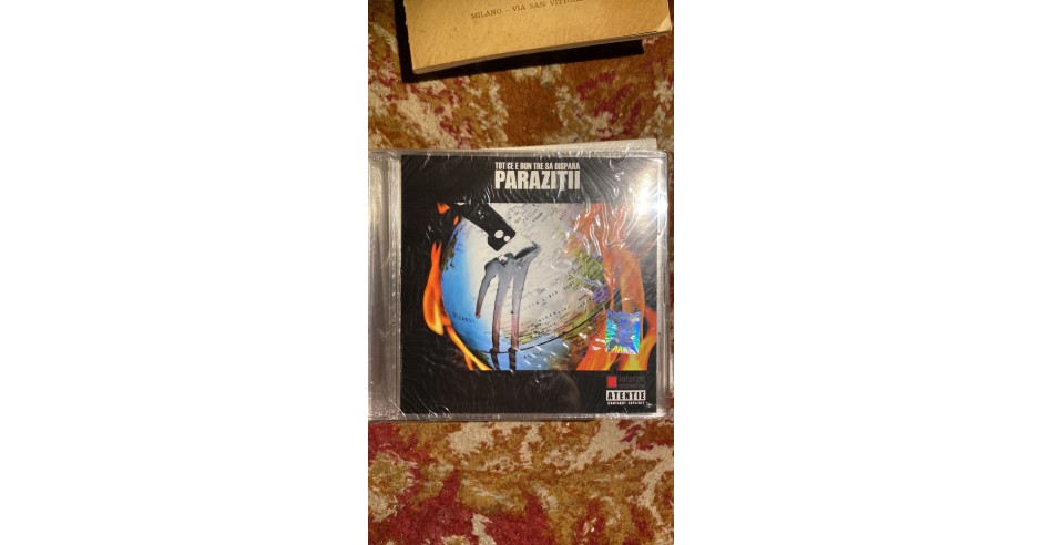 PARAZITII,TOT CE E BUN TRE SA DISPARA,CD ORIGINAL,SIGILAT cu HOLOGRAMA ...