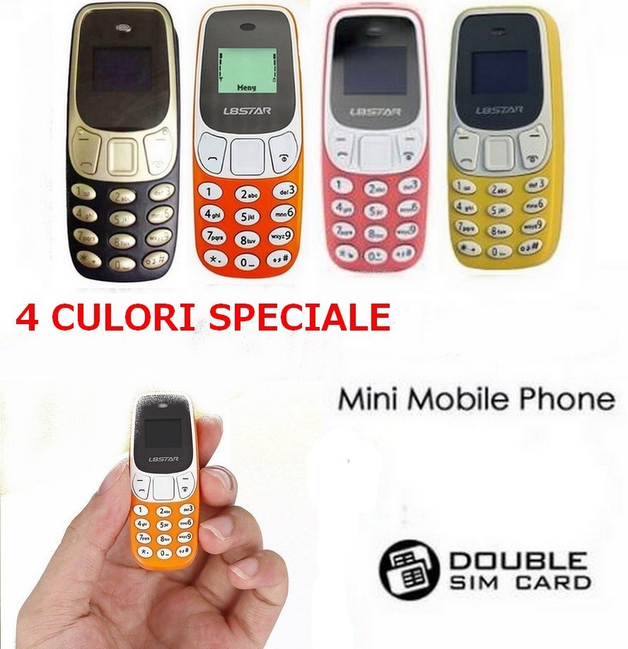 Mini Telefon Dual Sim Bluetooth L8STAR 32MB - Albastru Rosu Gri ...