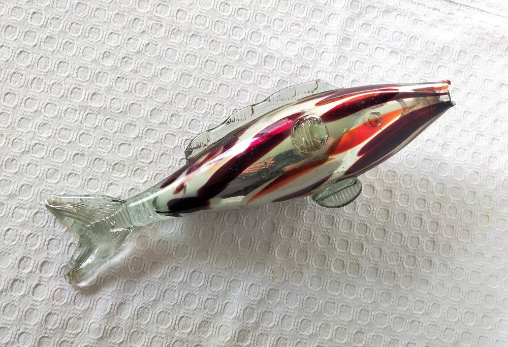 Peste din sticla, bibelou peste comunist de colectie, bibelou Epoca de ...