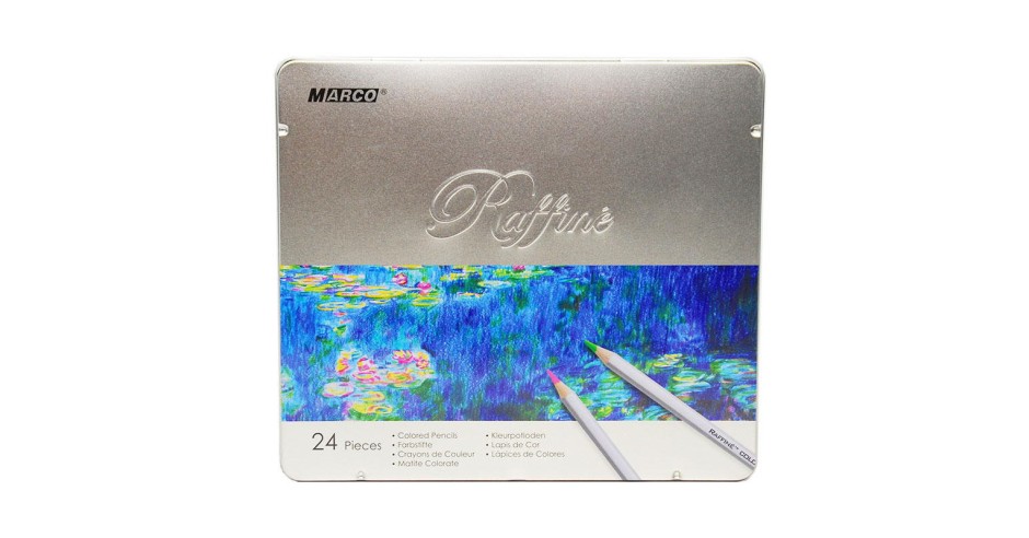 Set Premium 24 Creioane Colorate Caseta Metalica Marco Raffine | arhiva ...