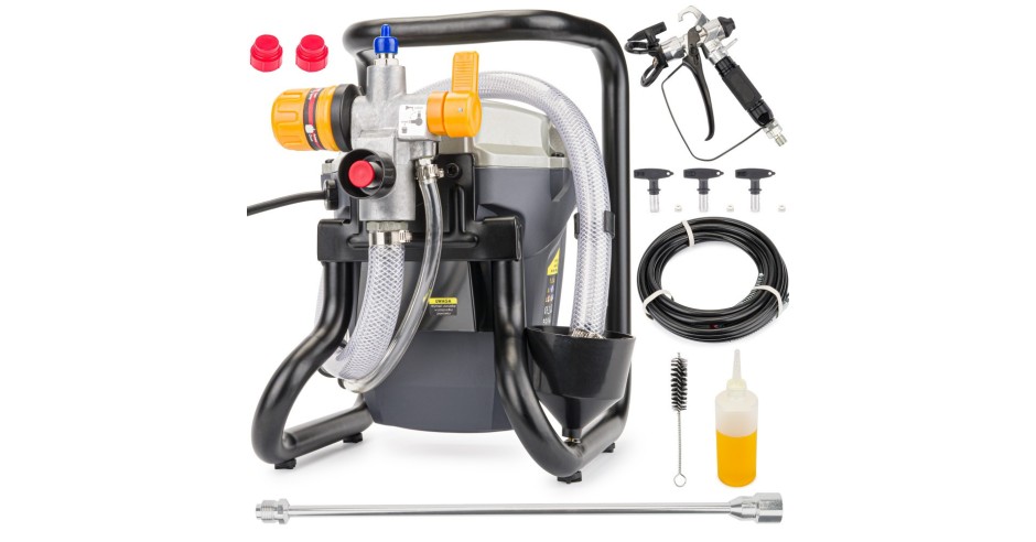 Pompa de Vopsit Zugravit Airless, pentru Lavabila Lac Powermat 1300W ...