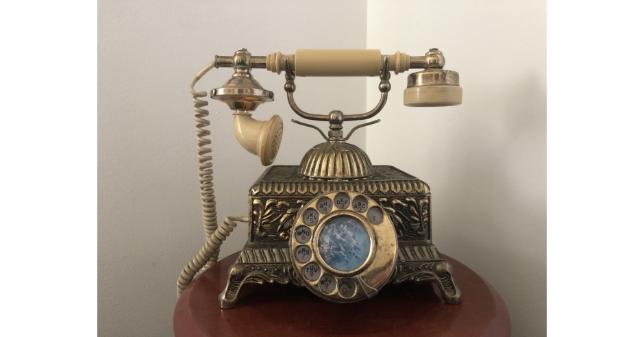 Telefon fix vechi englezesc,cu disc,stil vintage | arhiva Okazii.ro