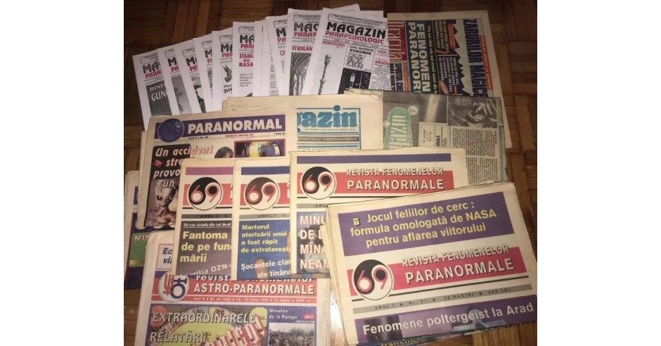Colectie 49 reviste si ziare vechi despre paranormal | arhiva Okazii.ro