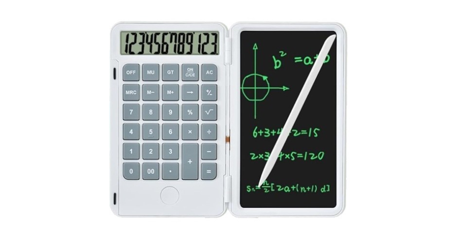 Calculator de mana reincarcabil cu tabla de scris, flippy, calculator ...