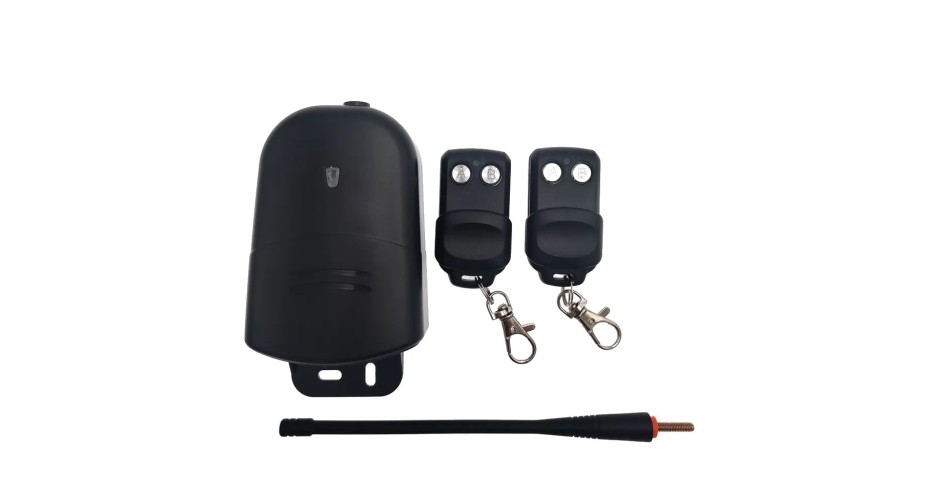 Modul control automatizare exterior 2 relee + 2 telecomenzi, poarta usa ...