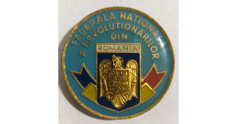 INSIGNA FEDERALA NATIONALA REVOLUTIONARILOR DIN ROMANIA | Okazii.ro