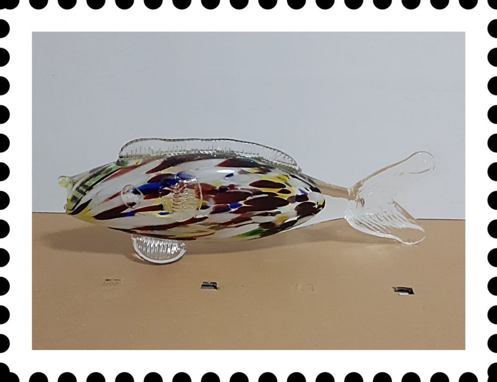 Peste din sticla 27 cm_perioada comunista | arhiva Okazii.ro