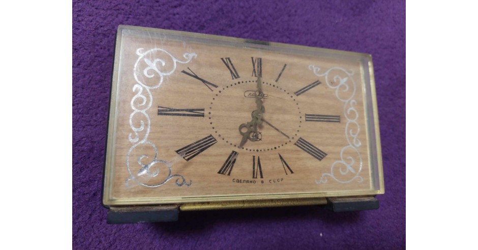 Ceas Rusesc Desteptator-Marca SLAVA=pe baterie-Vintange,Ceas vechi de ...