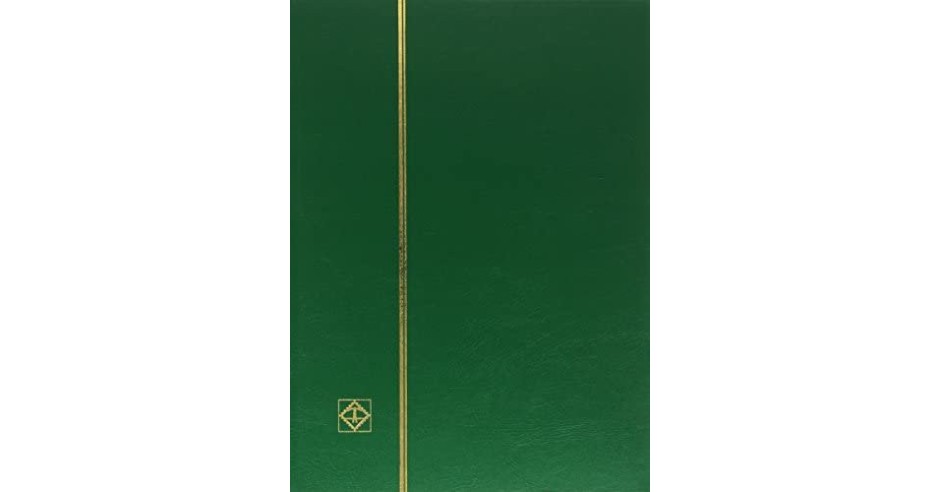 Clasor timbre cu 32 file negre, 64 pagini, seria BASIC, coperta verde ...