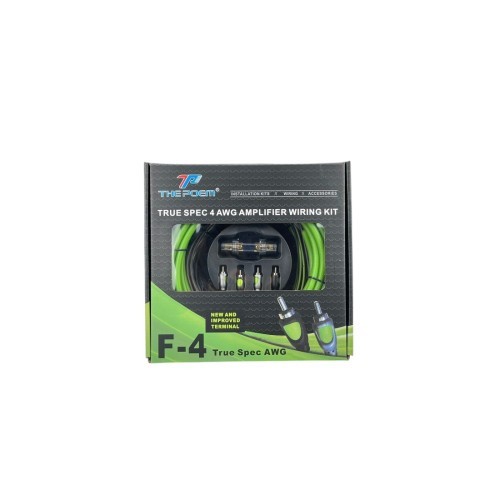 Kit cabluri subwoofer auto 4 AWG cu siguranta, conectare amplificator ...
