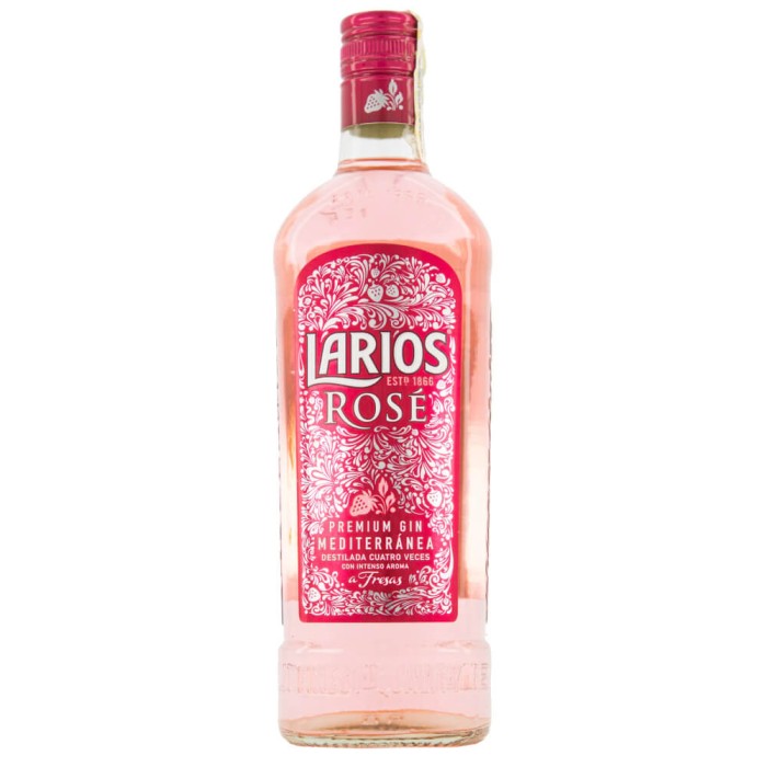 Gin Larios Rose 12 Ani Vechime, 0.7L, Alcool 40%, Gin Larios Rose, Gin ...