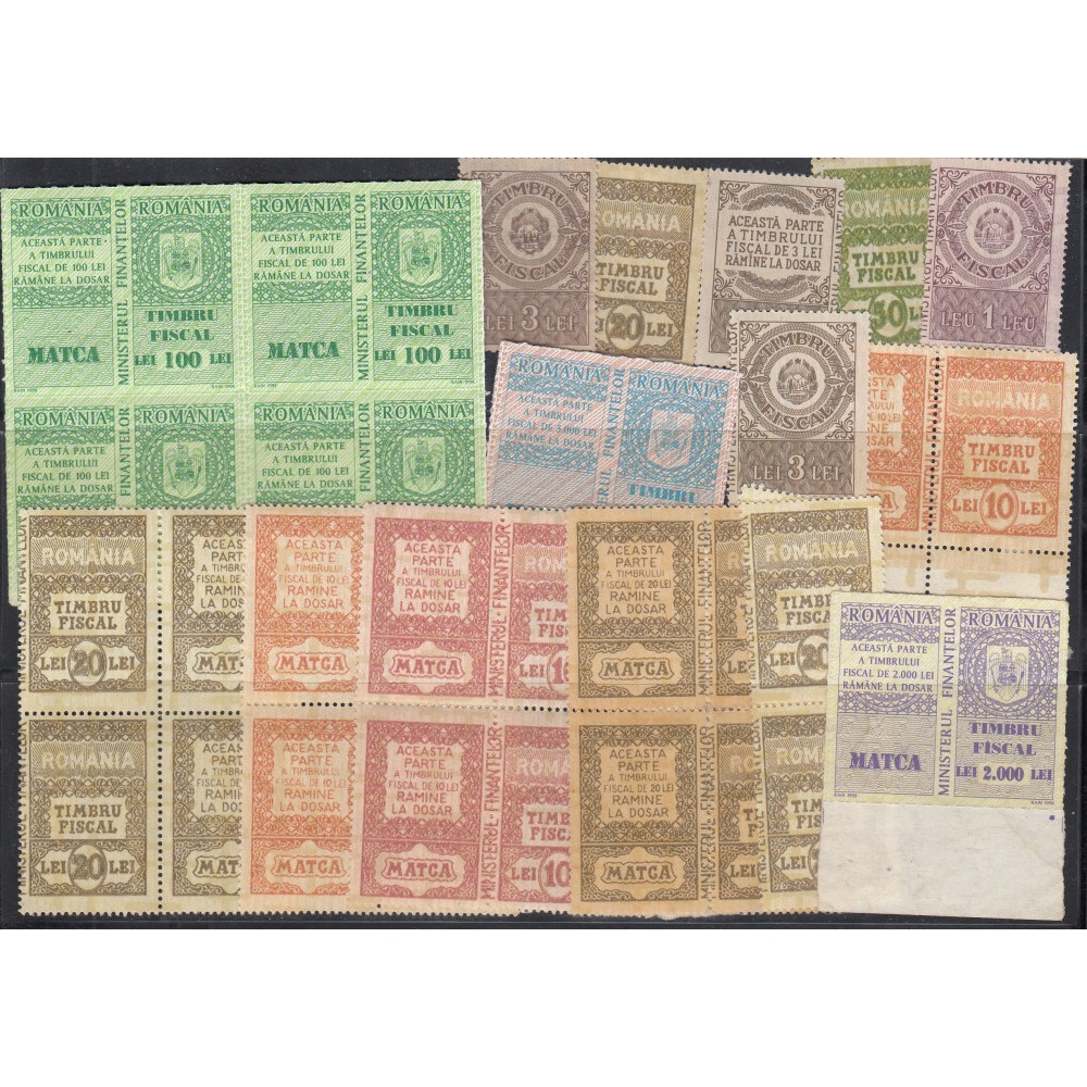 ROMANIA LOT TIMBRE FISCALE | arhiva Okazii.ro