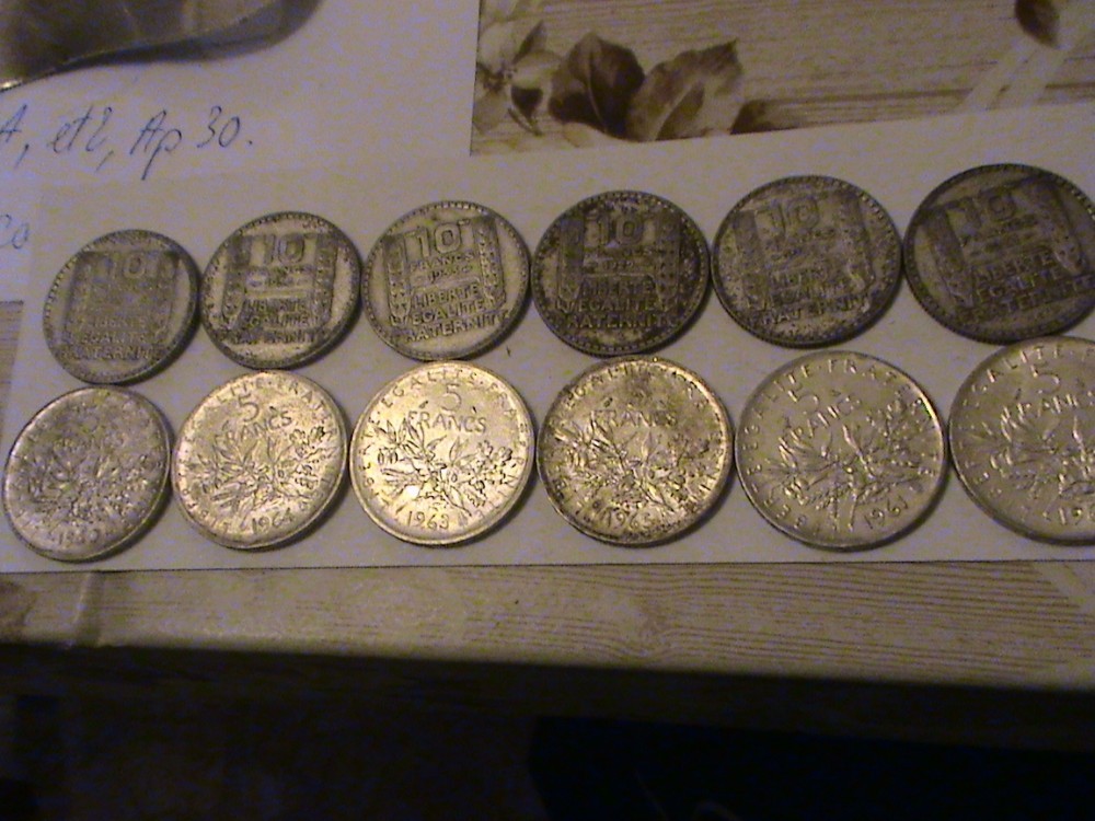 Colectie Monede de argint Franta | arhiva Okazii.ro