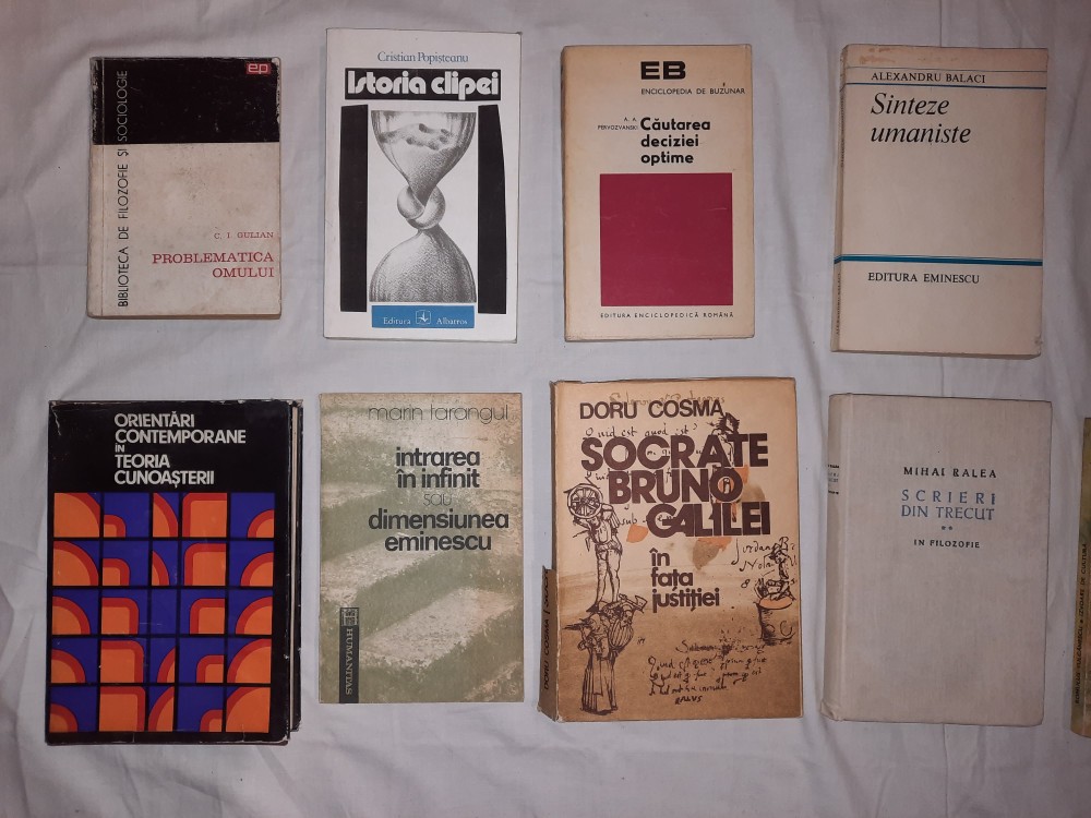 Pachet 14 carti FILOSOFIE - mai rare - Istoria clipei - Scrieri de ...