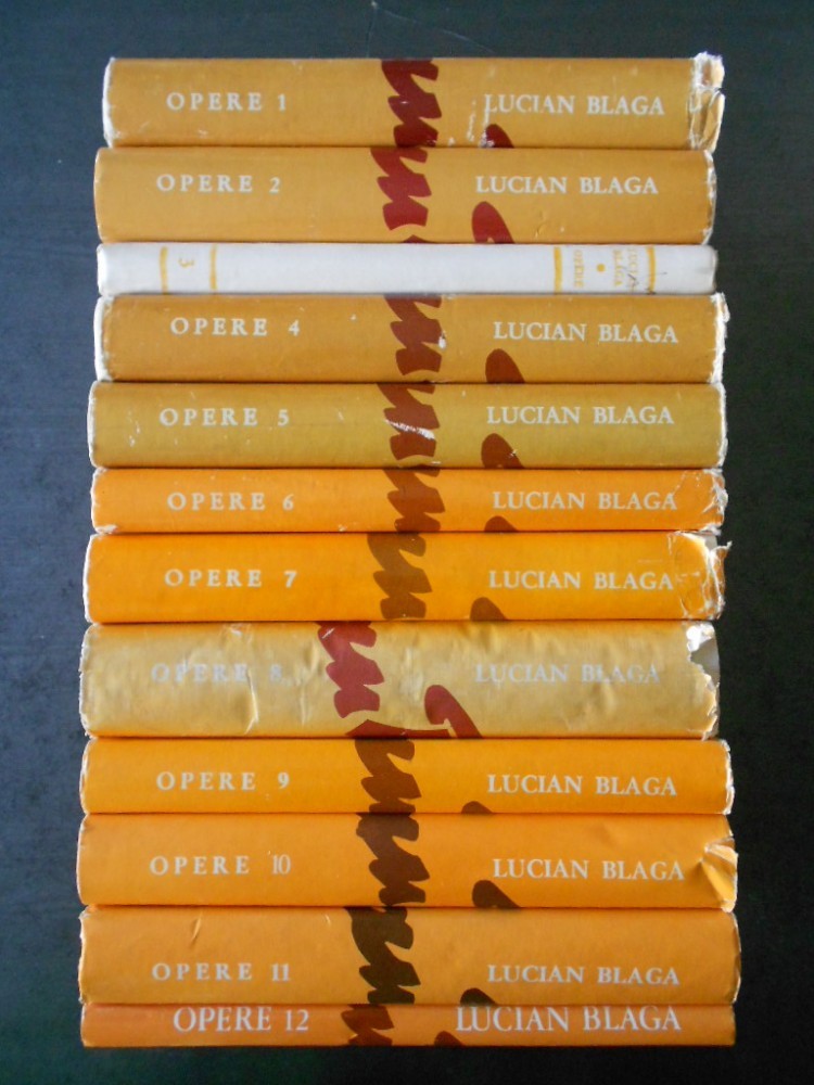 LUCIAN BLAGA - OPERE 12 volume, seria integrala, coperti cartonate ...