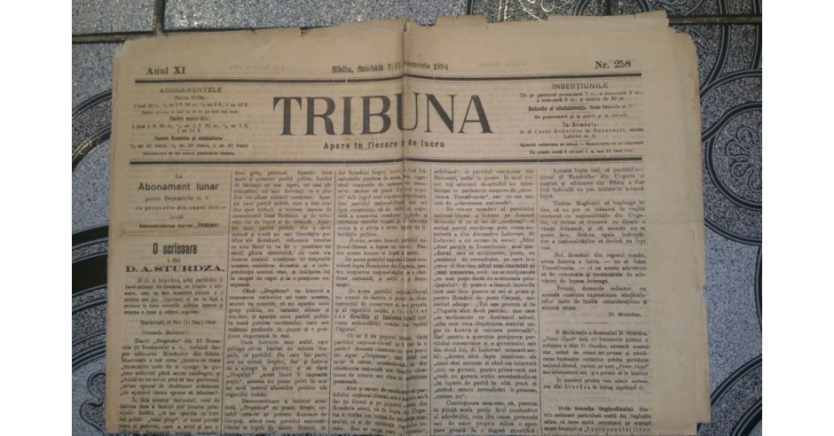 Ziarul TRIBUNA - Sibiu 1894 | arhiva Okazii.ro