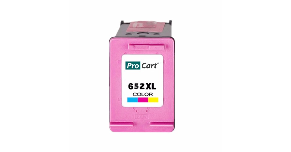 Cartus compatibil hp 652xl tricolor, de capacitate mare, procart ...