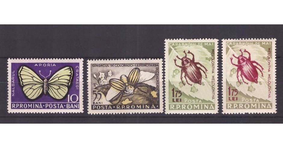 1956 - Insecte daunatoare, serie neuzata | arhiva Okazii.ro