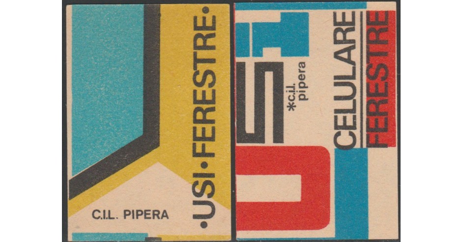 1971 Romania - Set 2 etichete de chibrituri romanesti Fabrica de Mobila ...
