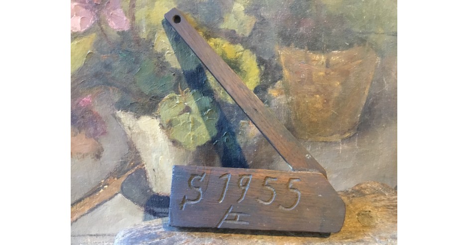 Scule / Unelte vechi - Echer din lemn model deosebit anul 1955 ...