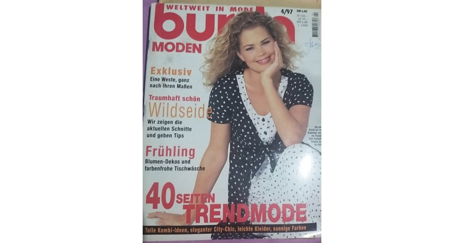 BURDA - reviste moda cu tipare - anii 1996, 1997, 1988, 2004 | arhiva ...
