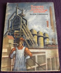 STIINTA SI TEHNICA Nr 1 / 1953 grafica proletcultism, ilustratori ...