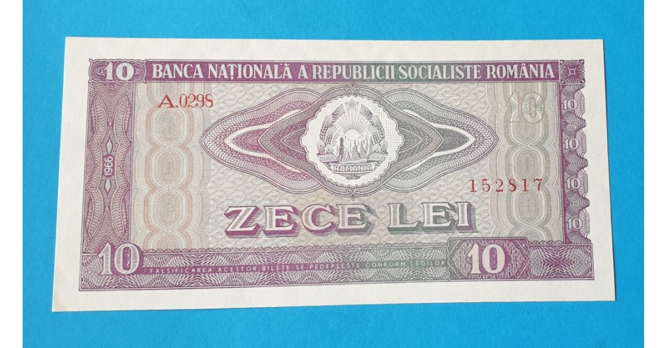 Bancnota Epoca de Aur - RSR - CEAUSESCU - 10 Lei 1966 | arhiva Okazii.ro