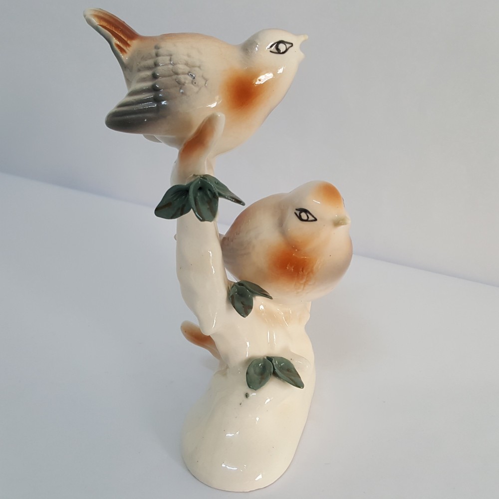 Vrabii pe creanga bibelou portelan romanesc vechi, vintage | arhiva ...