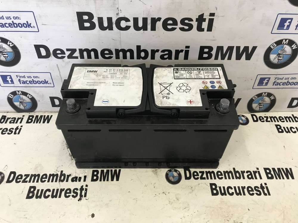 Acumulator,baterie originala BMW 90 Ah 900 A,start stop | arhiva Okazii.ro