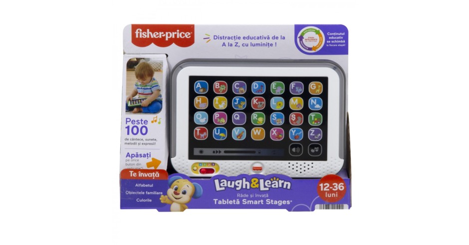 FISHER PRICE LAUGH LEARN TABLETA SMART CU 3 NIVELURI DE DEZVOLTARE ...