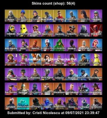 Vand cont Fortnite 56 skins | arhiva Okazii.ro