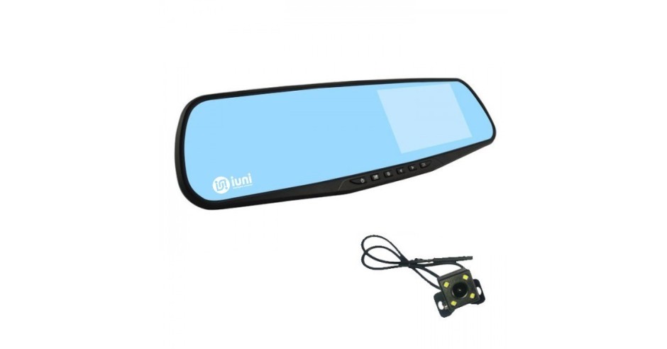 Camera Auto iUni Dash 810 Oglinda, Dual Cam, Full HD, Night Vision ...