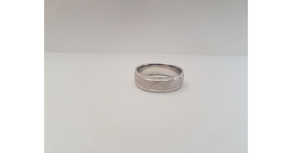 Inel vintage din argint 925 model tip verigheta | arhiva Okazii.ro