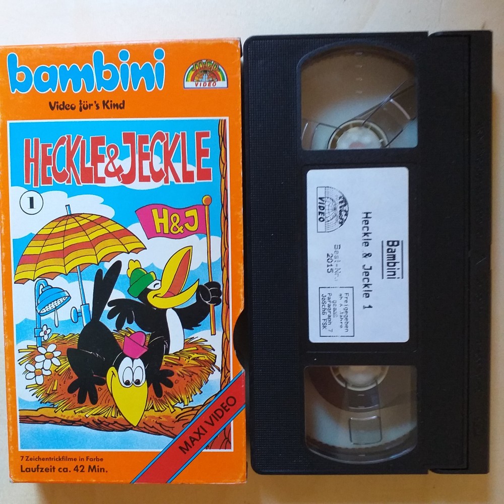 caseta video VHS, desene animate retro Heckle si Jeckle DE | arhiva ...