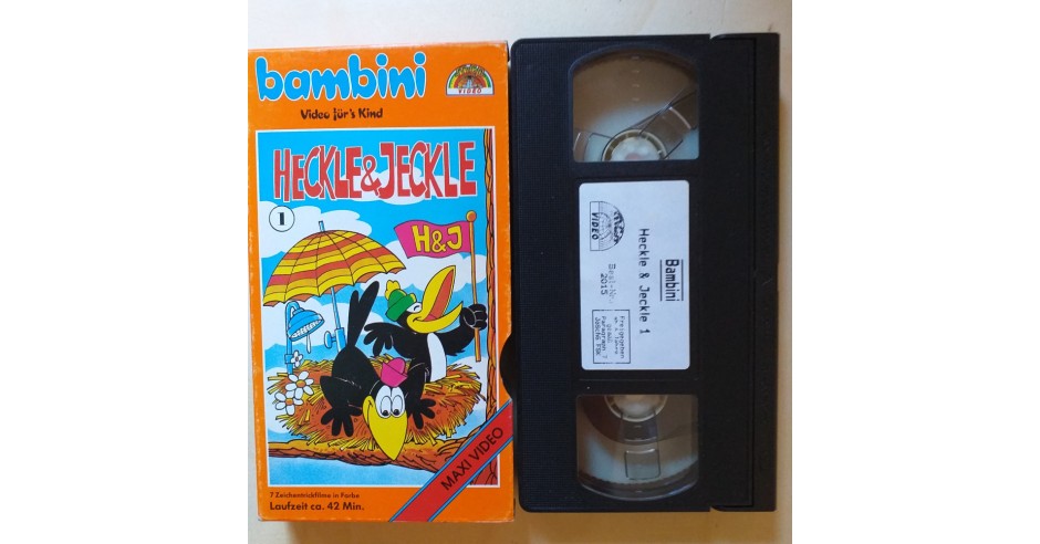 caseta video VHS, desene animate retro Heckle si Jeckle DE | arhiva ...