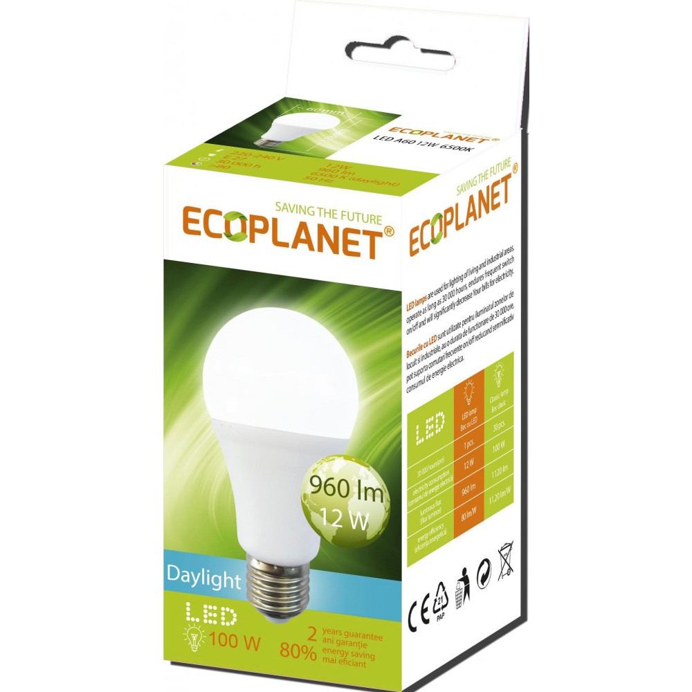 Bec LED E27 12W lumina rece | Okazii.ro