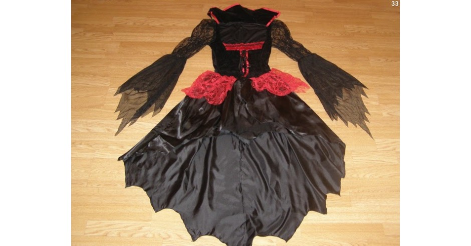 costum carnaval serbare rochie medievala vrajitoare pentru copii de 12 ...