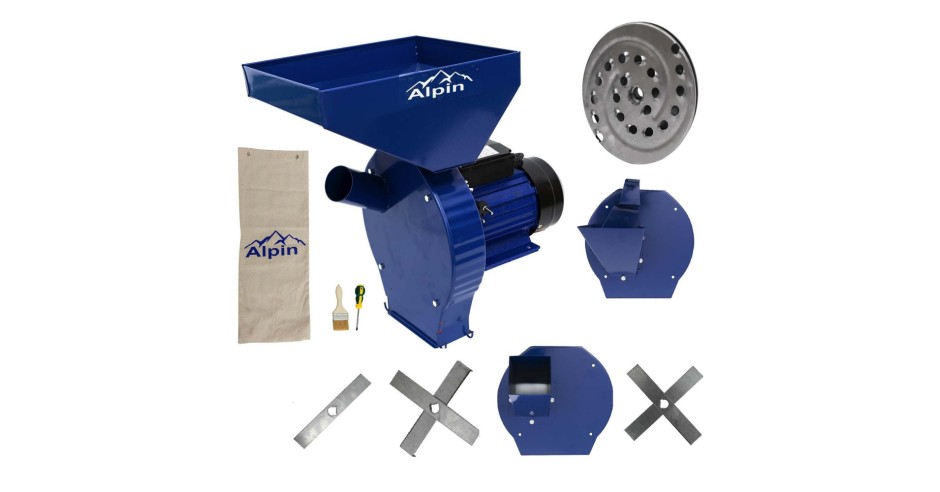 Moara cereale, stiuleti, lucerna si legume (4 in 1), Alpin Profi, 3.8KW ...