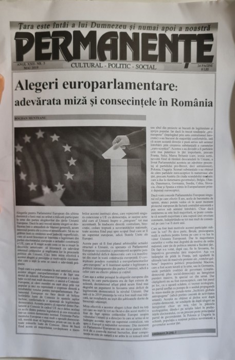 PERMANENTE MAI 2019 FUNDATIA GEORGE MANU MISCAREA LEGIONARA LEGIONAR ...