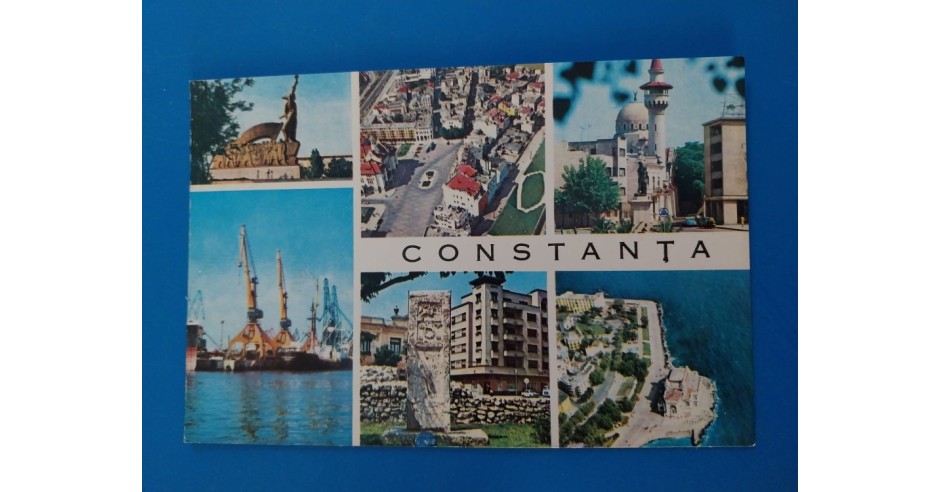 CPIB 23381 CARTE POSTALA - CONSTANTA, MOZAIC, CIRCULATA, 1972, STAMPILE ...