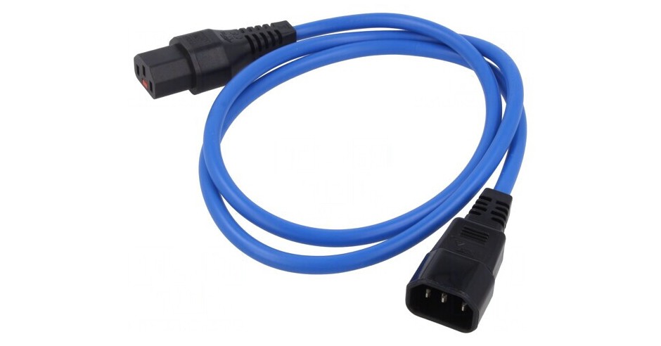 Cablu IEC C13-C14 cu Blocare 1m PVC | Okazii.ro