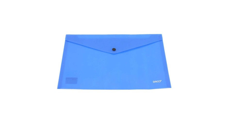Mapa Plic Plastic A3 DACO, Inchidere cu Capsa, 200 MIC, Albastra, Mape ...