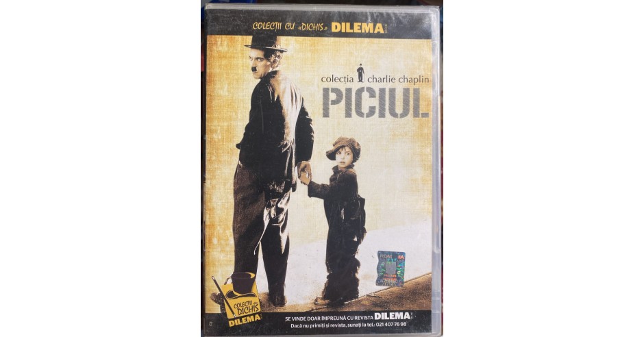 CHARLIE CHAPLIN,PICIUL/ FILME DE COLECTIE/ SIGILAT CU HOLOGRAMA, POZE ...