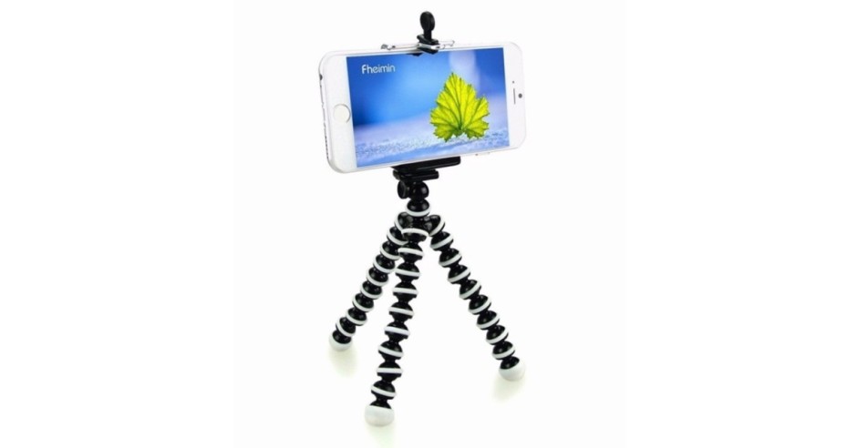 Trepied flexibil cu suport pentru telefon mobil sau aparat foto, Pufo ...