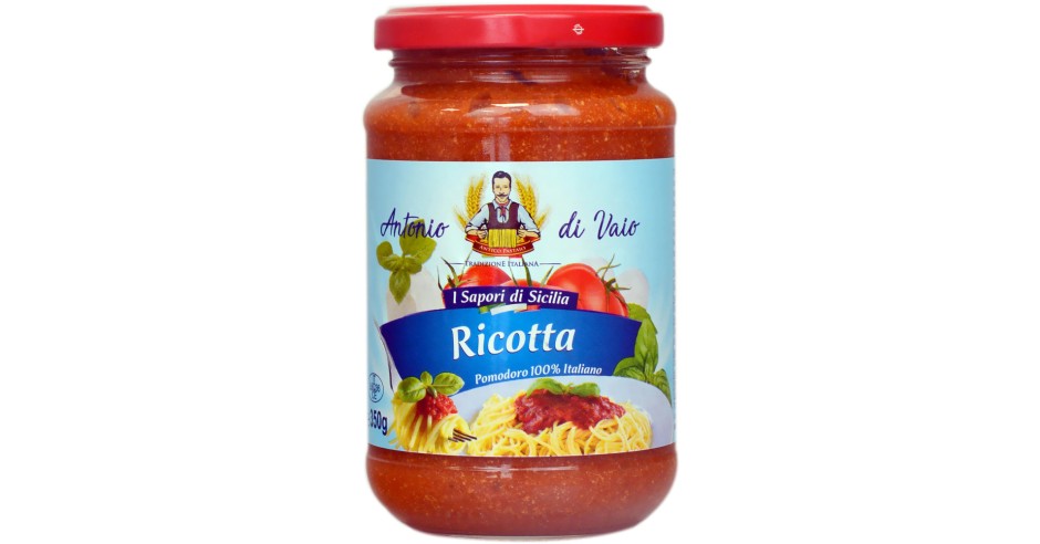 Sos pentru Paste Antonio Di Vaio Ricotta, 350g, Sos Paste, Sos cu Rosii ...